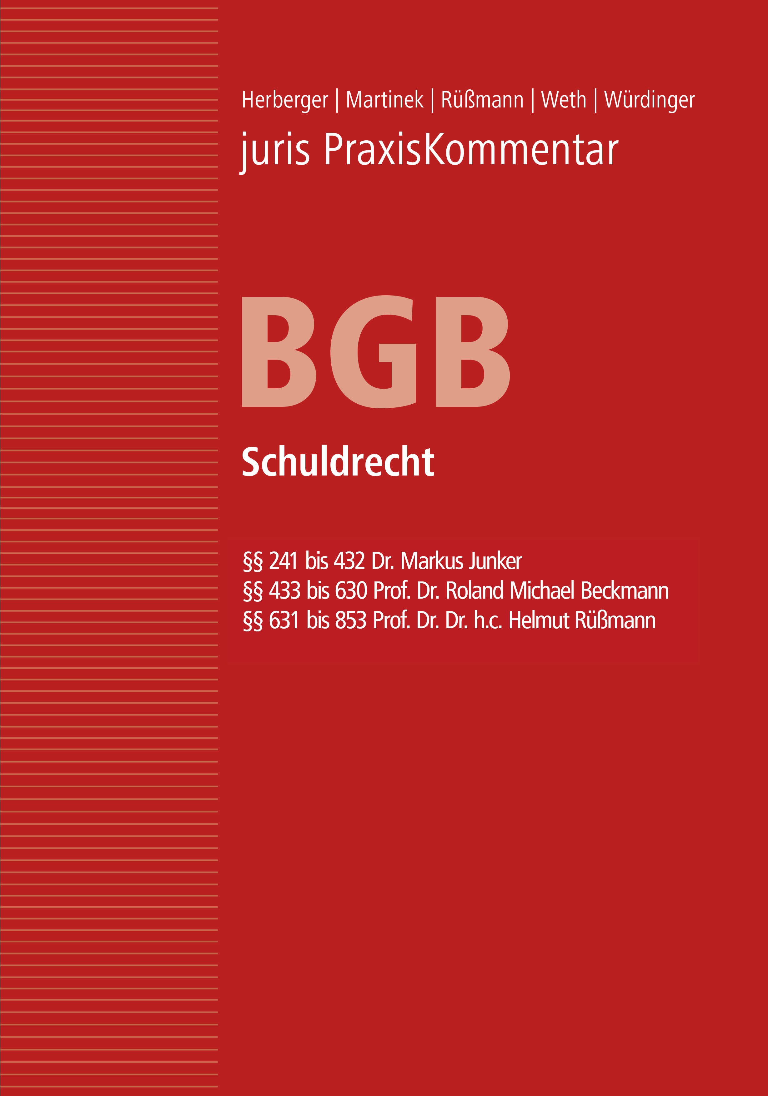 juris PraxisKommentar BGB Band 2 - Schuldrecht
